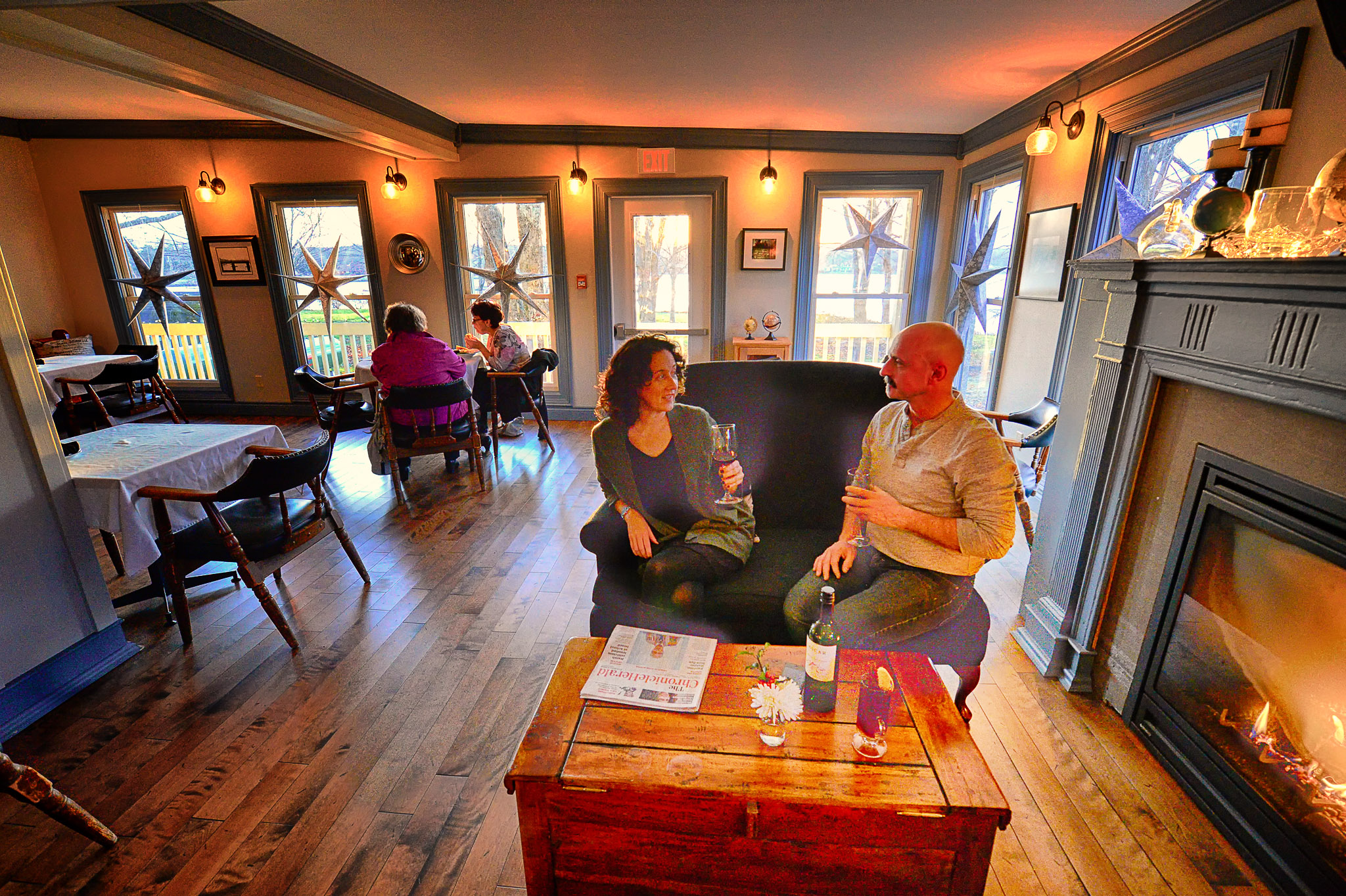 by the fire two | Lane's Privateer Inn